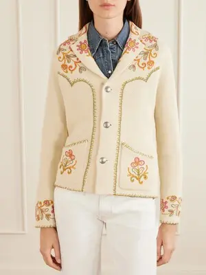 Ralph Lauren Bella Crochet-trimmed Cotton And Cashmere-blend Cardigan