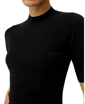 Lilysilk Slim-fit Silk-cotton Knit Top - Black