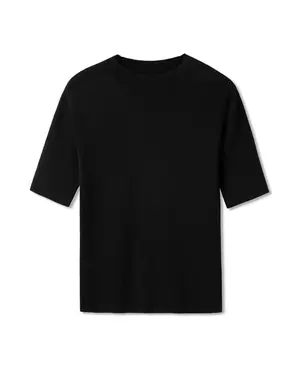 Lilysilk Slim-fit Silk-cotton Knit Top - Black