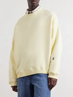 THE ELDER STATESMAN Oversized Cotton-jersey Sweatshirt