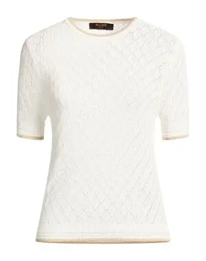 MOORER Sweater With Crochet Knit