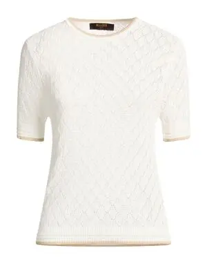 MOORER Sweater With Crochet Knit