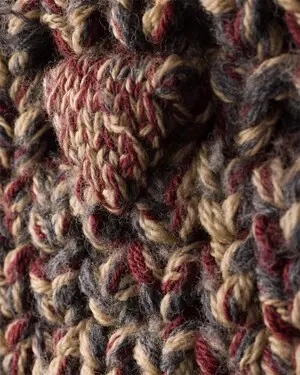 Prada Mélange Wool Knit Collar
