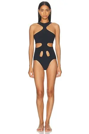Cult Gaia Novella One Piece Swimsuit - Black