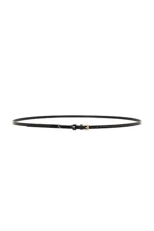 TOM FORD Patent Leather Skinny Belt - Black