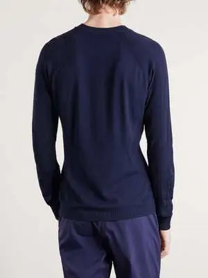 Moncler Logo-appliquéd Crepe Sweater