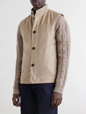 Zegna Motorin Shell Vest - Neutrals