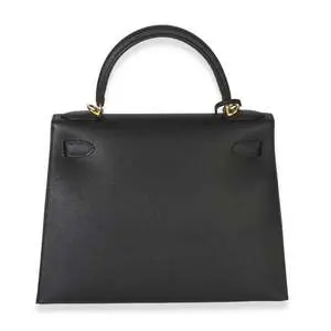Hermès Epsom Sellier Kelly 28 Phw - Black