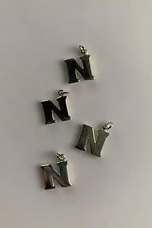 SHARPLILTEETH Sterling Initial Charm