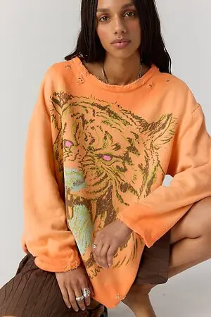 MAGNOLIA PEARL Tiger Face Hermosa Sweatshirt