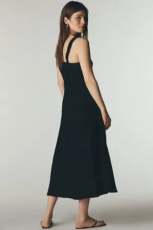 DL1961 Danika Linen Midi Dress - Black