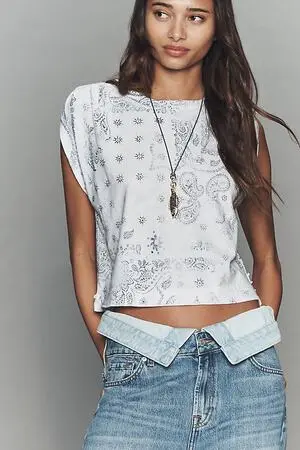 RAGABOND Jackie Pleated T-shirt Top