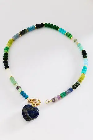 HOLST + LEE Gem Heart Pendant Necklace - Rainforest