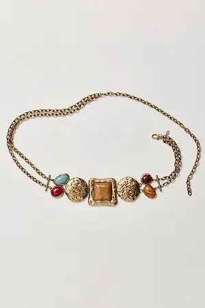 Free People Candydrip Chain Belt - Cherry Forest