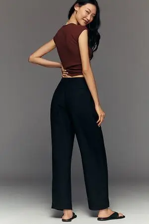 Sanctuary Scout Linen Barrel Pants