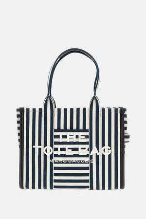 Marc Jacobs Large Striped Canvas Tote Bag