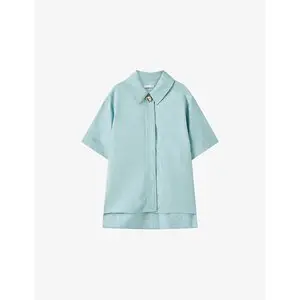 JOSEPH Volu Relaxed-fit Linen-blend Shirt