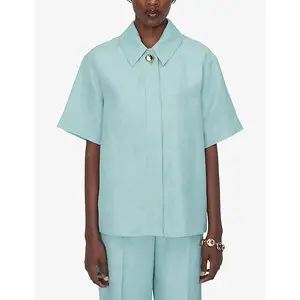 JOSEPH Volu Relaxed-fit Linen-blend Shirt