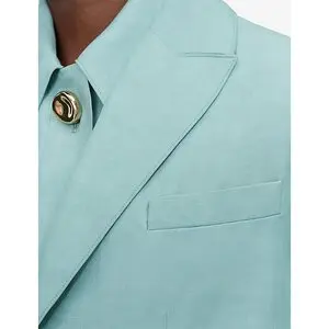 JOSEPH Relaxed-fit Linen-blend Blazer