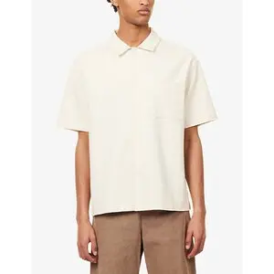 FRAME Patch-pocket Short-sleeve Cotton Shirt