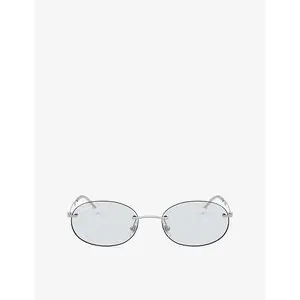 Ray-ban Ray-Ban RB3767 Oval-Frame Sunglasses Silver