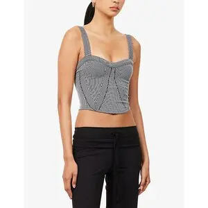 Free People Perfectly Plaited Cami Stretch-woven Top