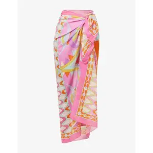 Emilio Pucci Long Pareo Collane-print Cotton Sarong