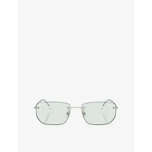 Ray-ban Irregular-frame Metal Sunglasses - Silver