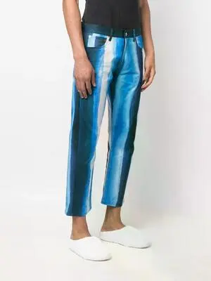 Marni Watercolour Stripe Print Trousers
