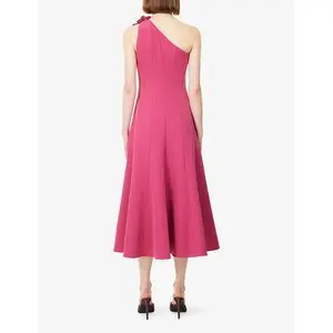 Roland Mouret 3d-flower Strapless Woven Gown