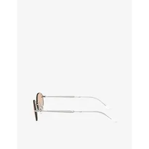 Ray-ban Oval Metal Sunglasses - Silver