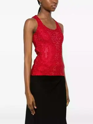 Giuseppe Di Morabito Embellished Racer Back Tank Top