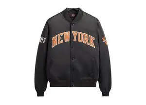 Kith X New York Knicks Playoffs Satin Bomber Jacket