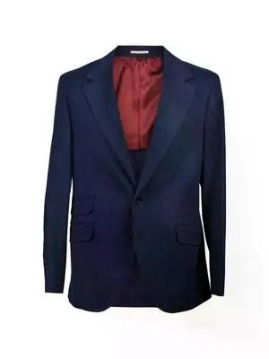 Brunello Cucinelli Single-breasted Wool-blend Blazer