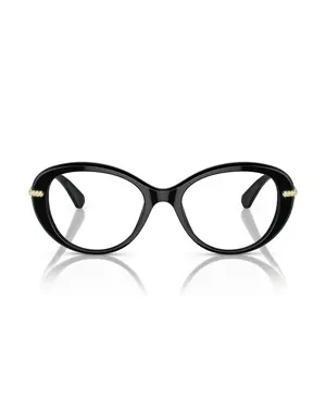 SWAROVSKI Oval Embellished Eyeglasses - Black