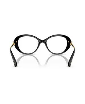 SWAROVSKI Oval Embellished Eyeglasses - Black