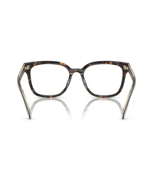 Tory Burch Square Frame Eyeglasses - Dark Tortoise