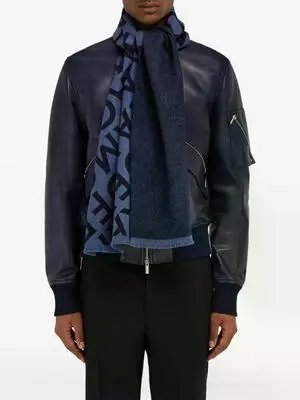 FERRAGAMO Reversible Logo Scarf - Blue
