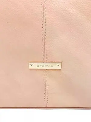CROMIA Serena Grained Leather Shoulder Bag - Pink