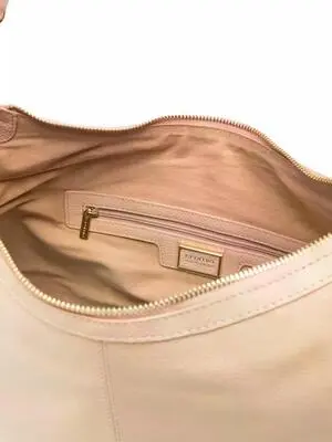 CROMIA Serena Grained Leather Shoulder Bag - Pink