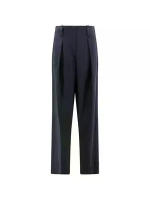 Brunello Cucinelli Pleated High-waisted Trousers - Blue