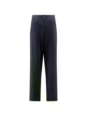 Brunello Cucinelli Pleated High-waisted Trousers - Blue