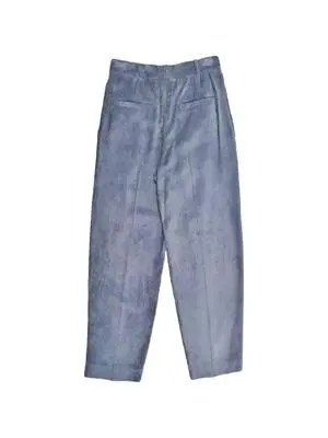 Brunello Cucinelli Pleated Corduroy Trousers - Blue
