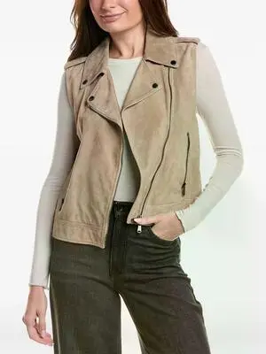 Brunello Cucinelli Suede Biker Vest