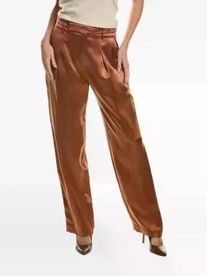 Brunello Cucinelli Satin Wide-leg Trousers