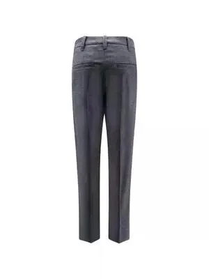 Brunello Cucinelli Belt-loops Trousers - Grey