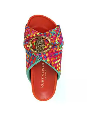 Kurt Geiger Chelsea Eagle-head Woven Sandals