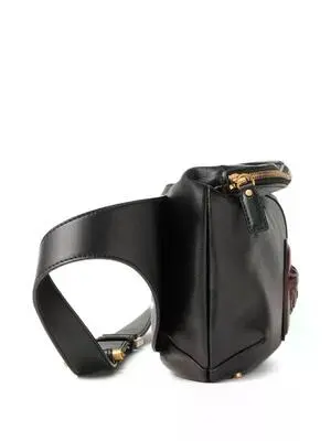 Versace Lou Nappa Leather Belt Bag - Black