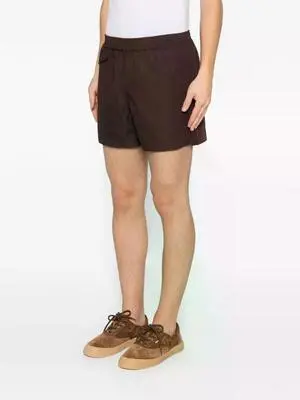A.p.c. Elasticated Waistband Shorts - Brown
