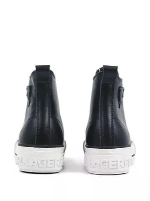 Karl Lagerfeld Kampus Max Nft Platform High-top Sneakers - Black